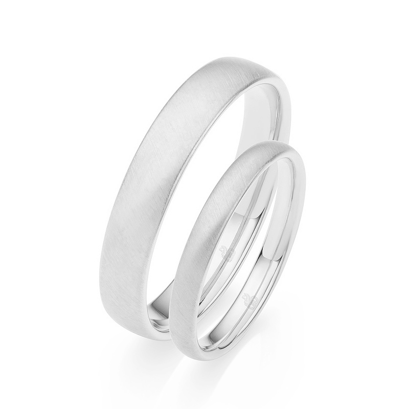 Fantastische Platin Eheringe quermattiert | Günstig hier kaufen!